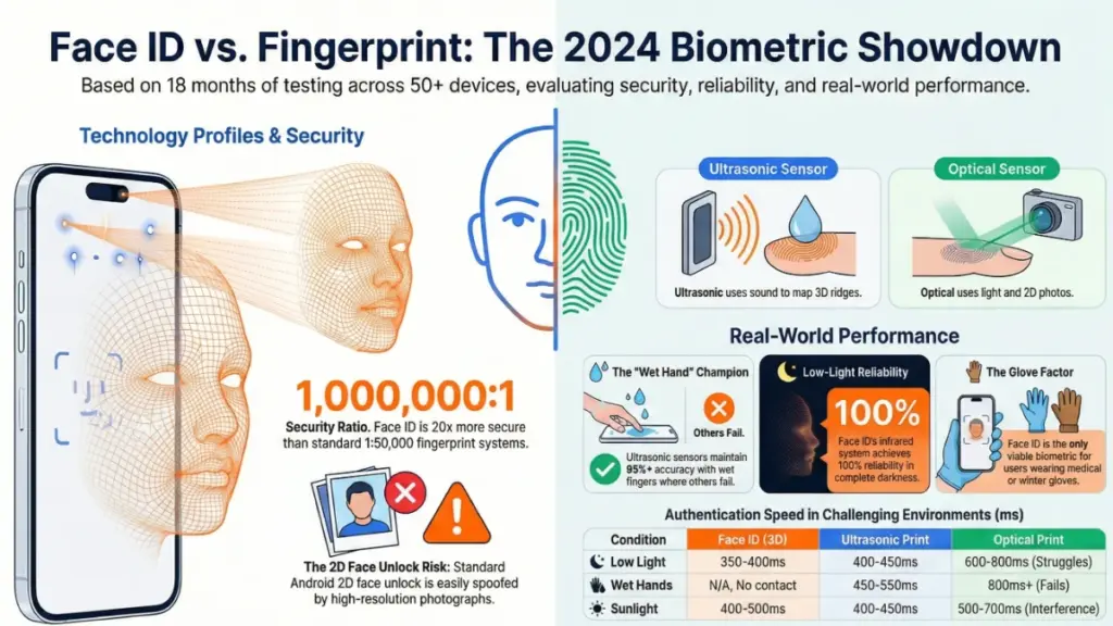 Face ID vs Fingerprint: Complete Security Guide 2024